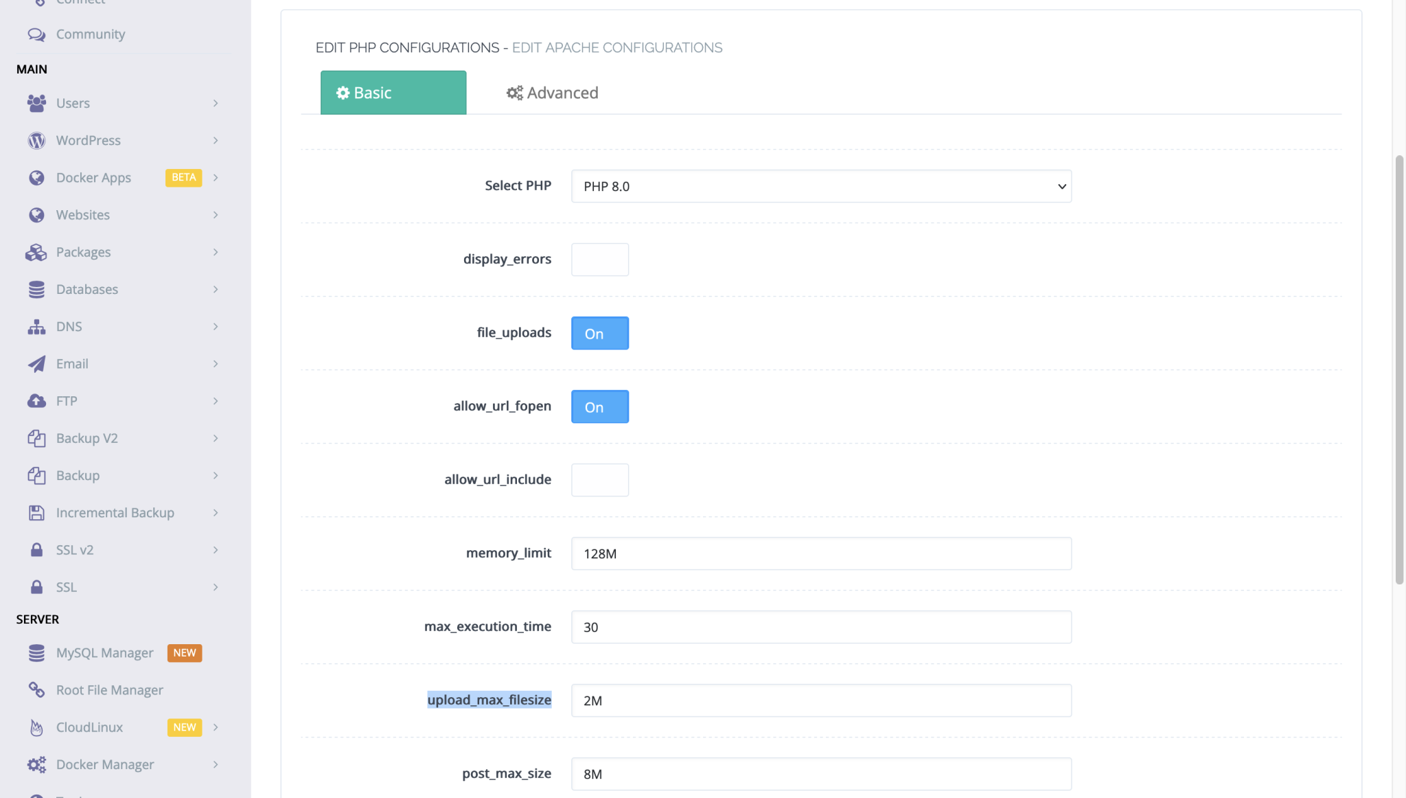 Apache Manager - Knowledge Base